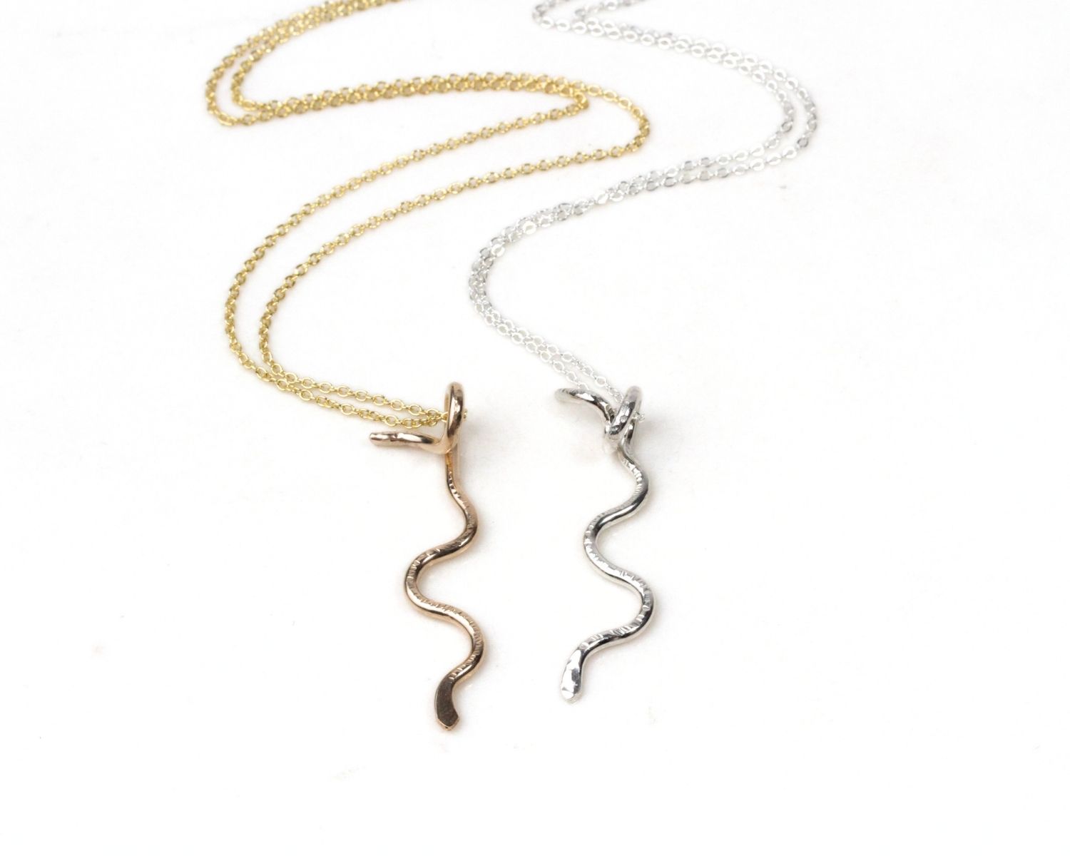 Mighty Snake Drop Necklace – Amy Waltz Designs