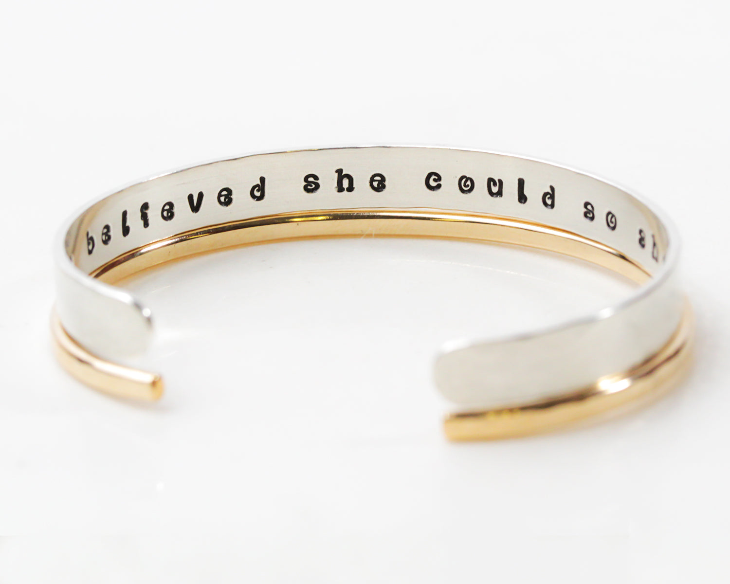 She Believed Stacking Cuffs – Amy Waltz Designs