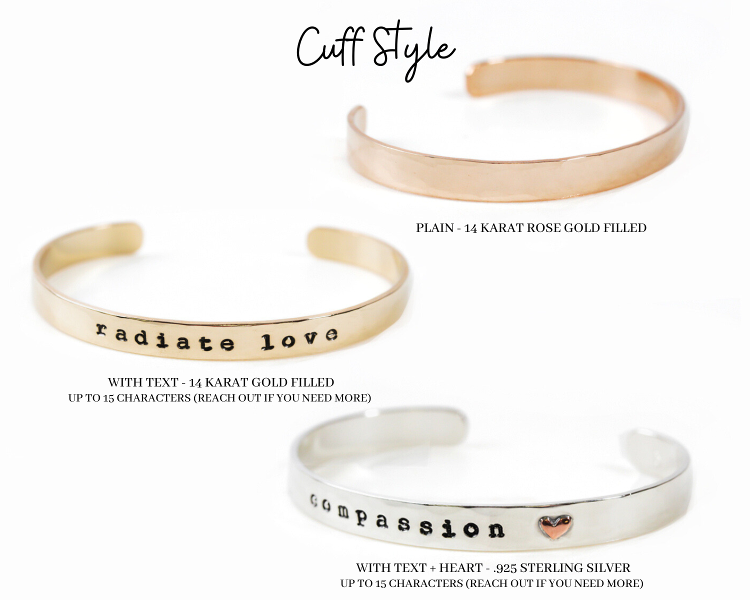 Personalized Luxe Cuffs – Amy Waltz Designs