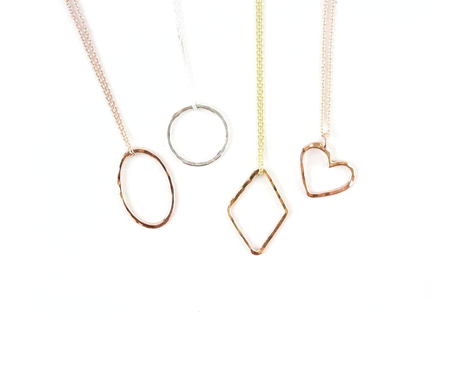 Simple Shape Necklaces – Amy Waltz Designs