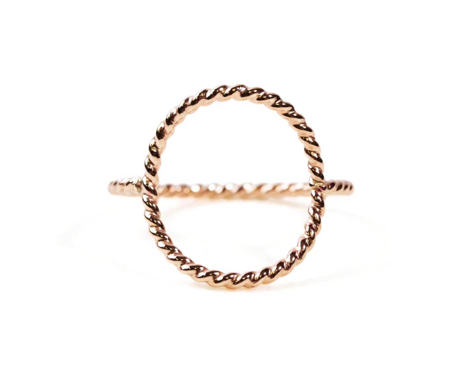 Twisted Circle Ring – Amy Waltz Designs